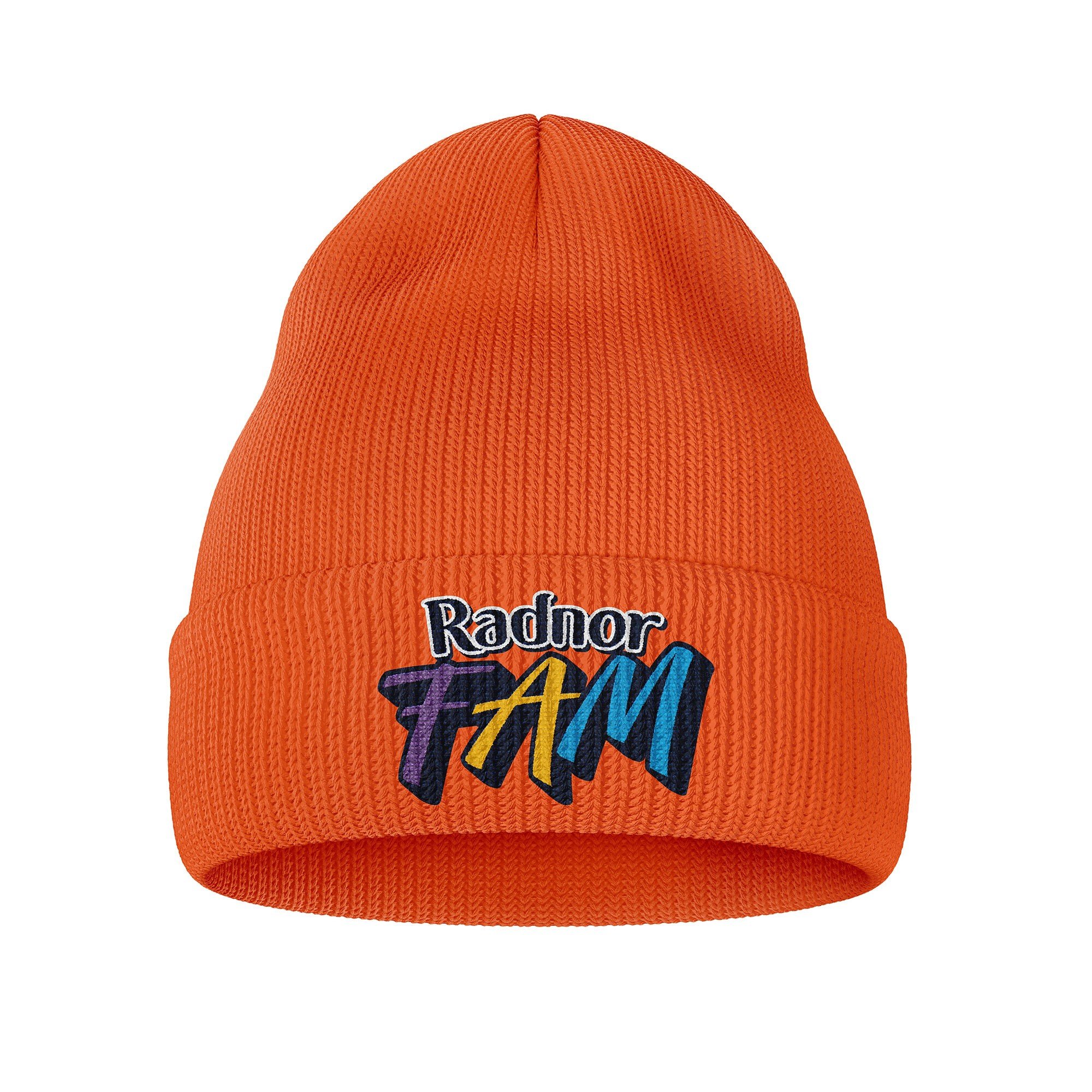 Radnor Merch Orange Radnor FAM Beanie - Buy Online from Radnor Hills